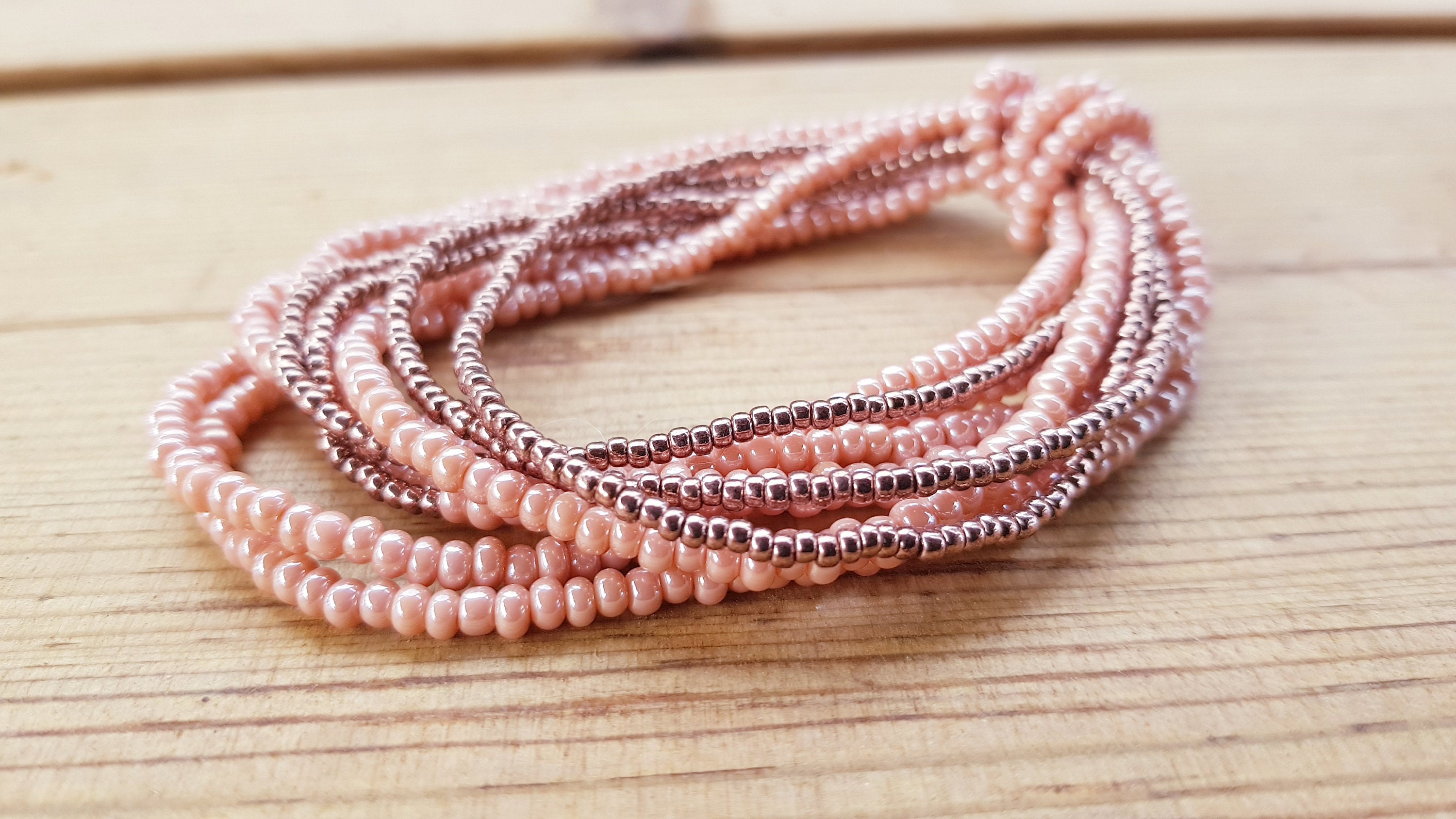 Multi Strand Bracelet Boho Chic Bracelet Seed Bead Bracelet 9 Strand ...