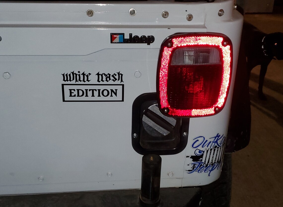 White Trash Edition - 2 Vinyl Decals - Etsy