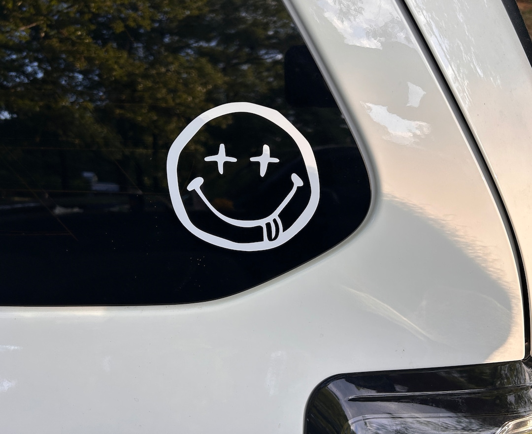 Dead Smiley Face Decal - Etsy