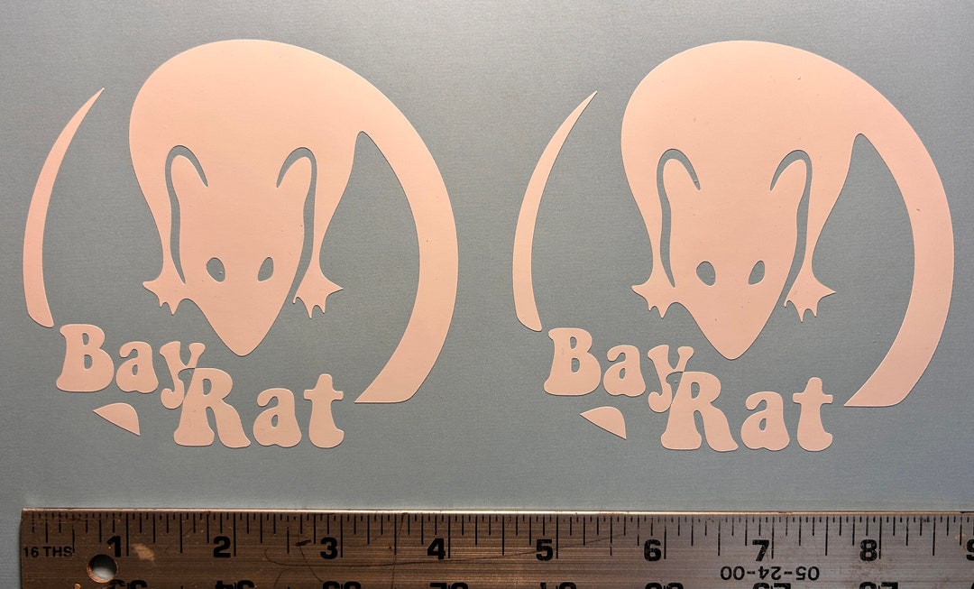 2 Bay Rat 4 Vinyl Decals - Etsy