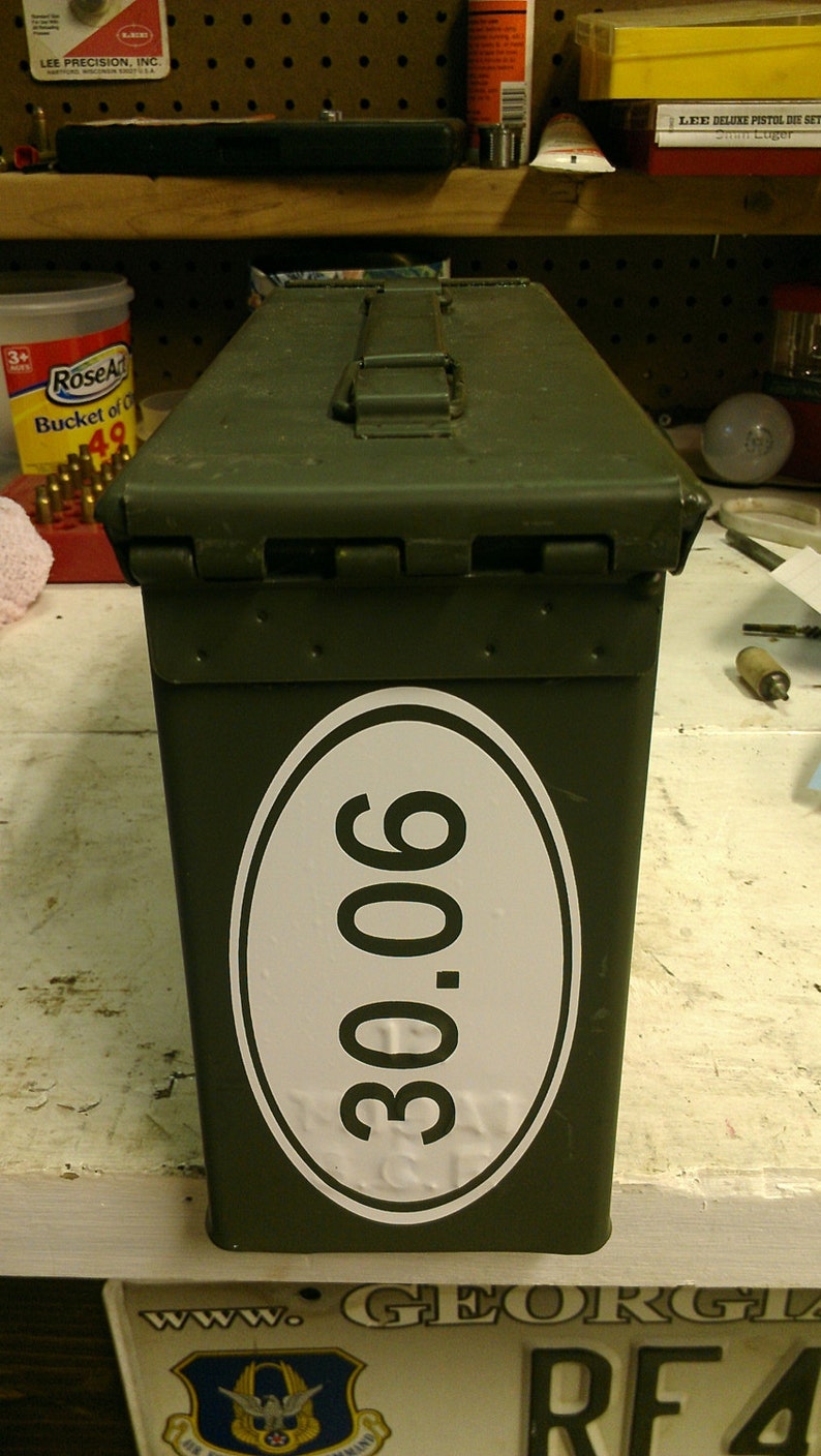 Ammo Can Caliber Label Vinyl Decal Sticker - Etsy