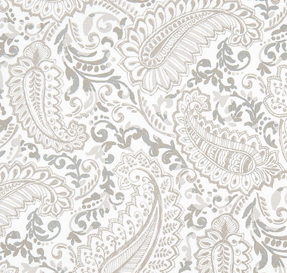 Grey Print Fabric