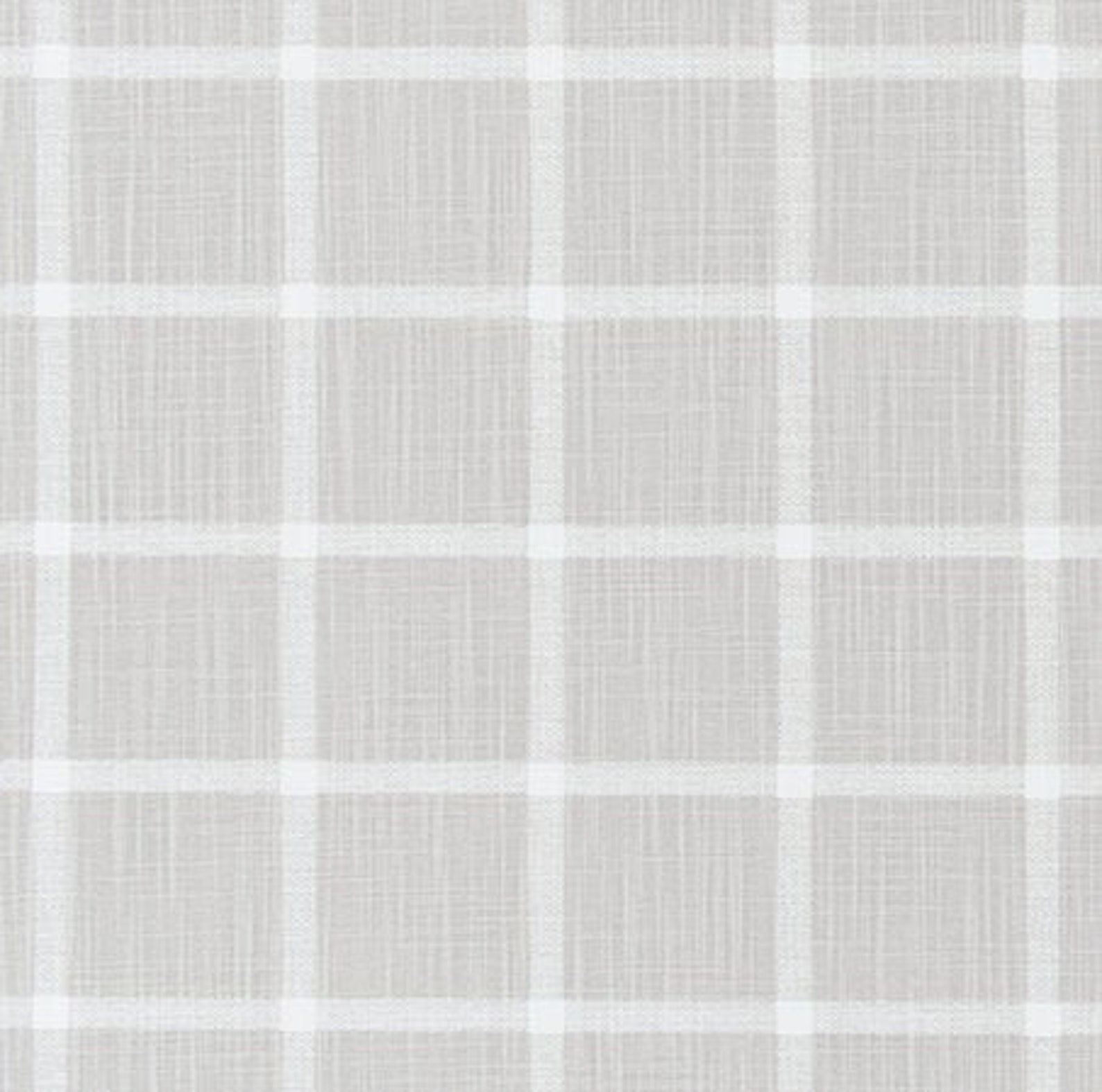 Gray and White Plaid Cotton Slub Fabric by the Yard French - Etsy