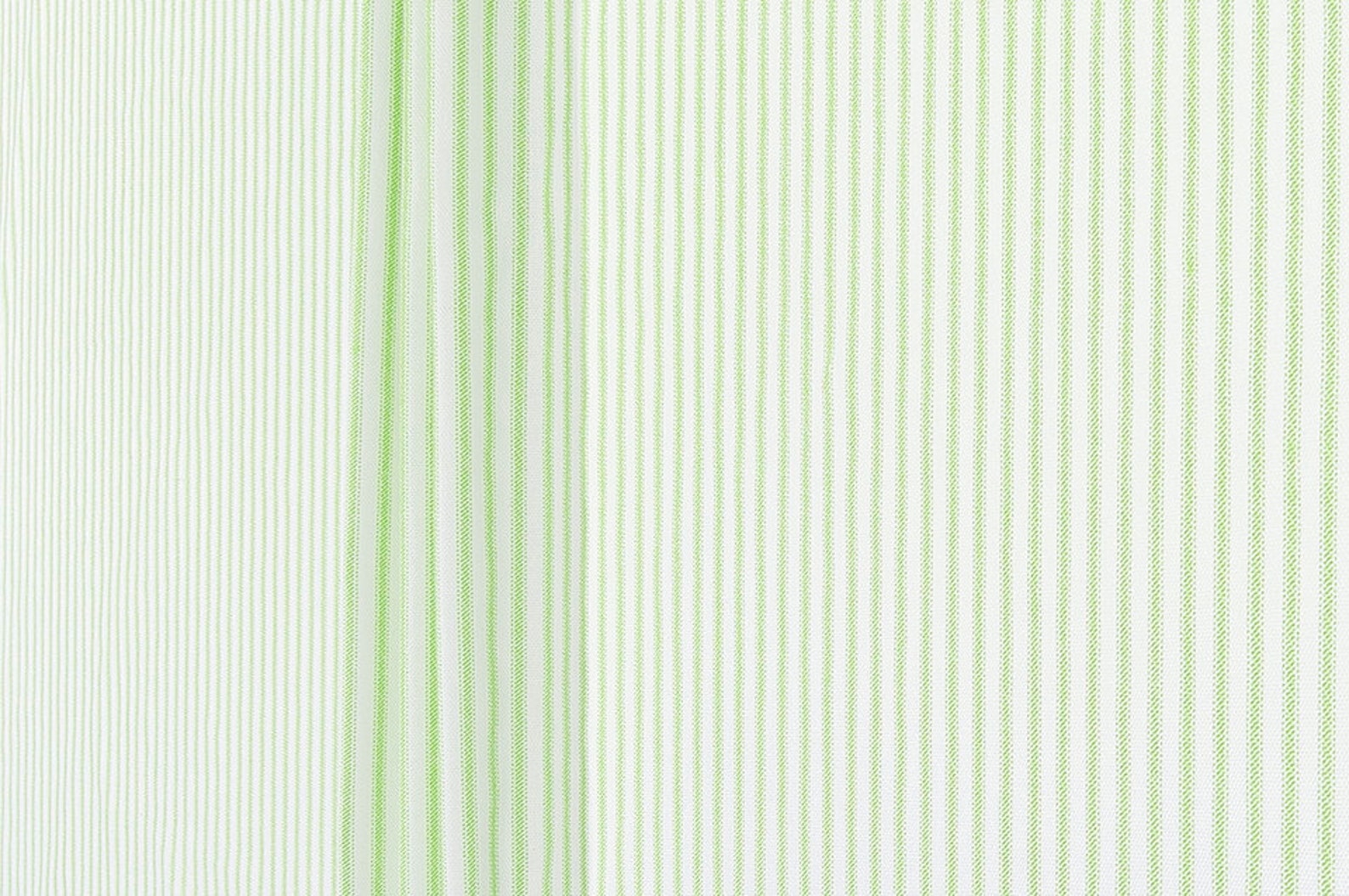 Spring Green and White Small Stripe Cotton Ticking Fabric by | Etsy