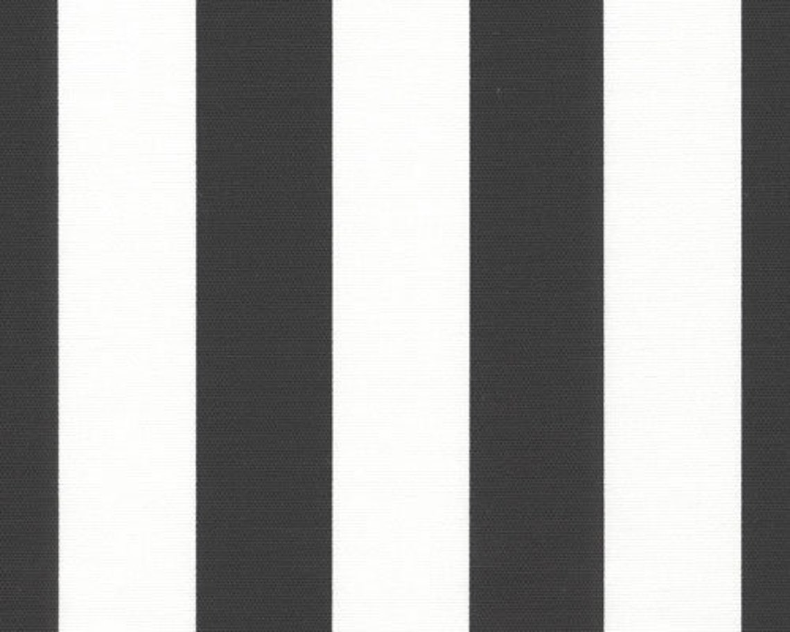Classic Black and White Stripe Fabric by the Yard Designer - Etsy