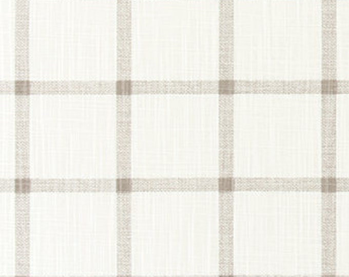 1 YD X 54 Gray and White Gingham Plaid Fabric by the Yard Designer ...