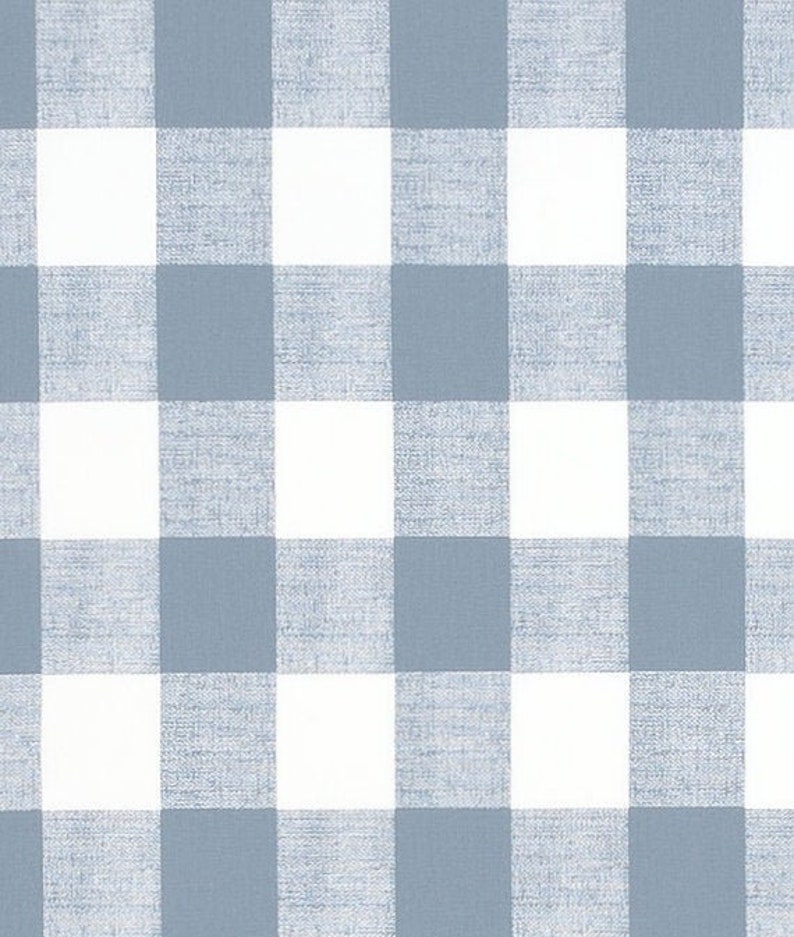 Light Blue Buffalo Check Blue Designer Plaid Fabric by the - Etsy