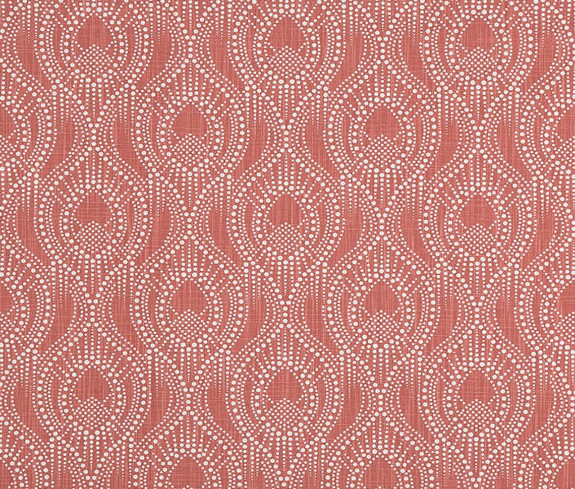 Terra Cotta Red Drapery or Upholstery Fabric by the Yard Contemporary ...