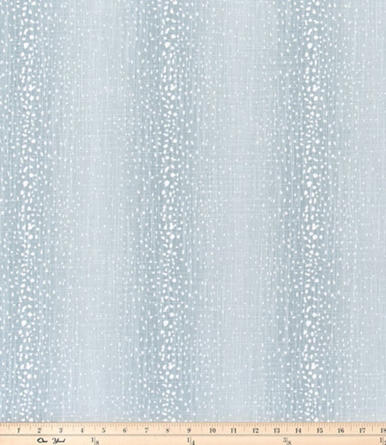 Soft Slate Blue and White Abstract Stripe Fabric by the Yard - Etsy