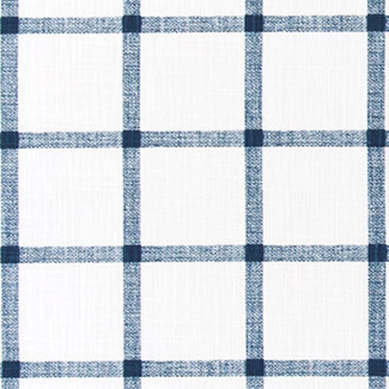 Blue Plaid Fabric - Etsy