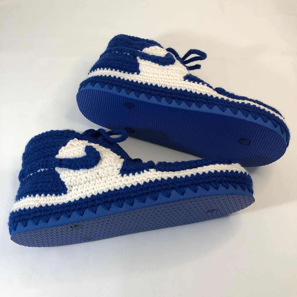 Adult Crochet Nike Air Force 1 on a Flip Flop Sole - Etsy