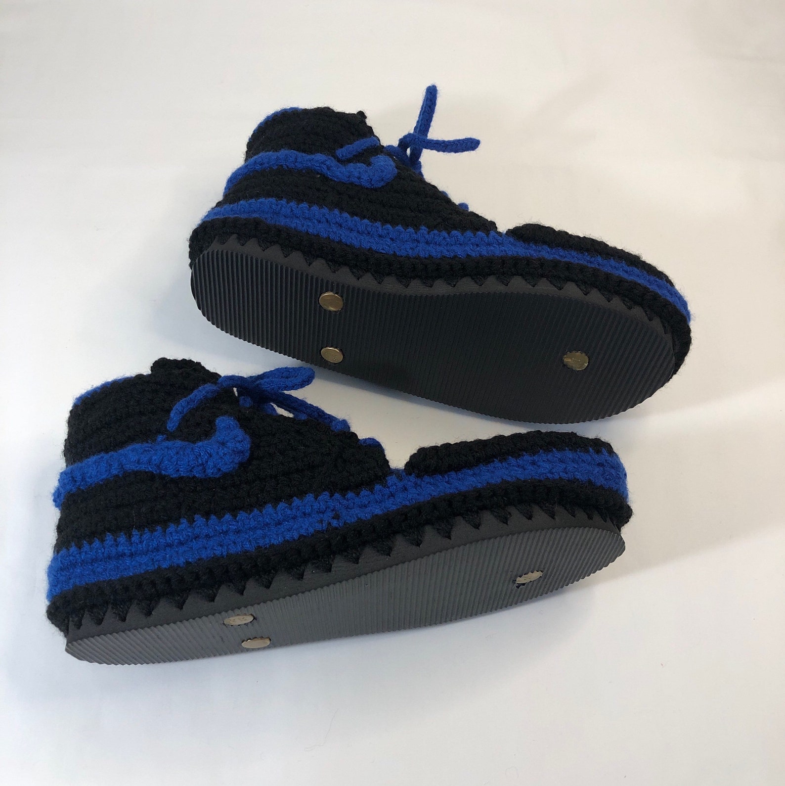 Adult Crochet Nike Air Force 1 on a Flip Flop Sole - Etsy