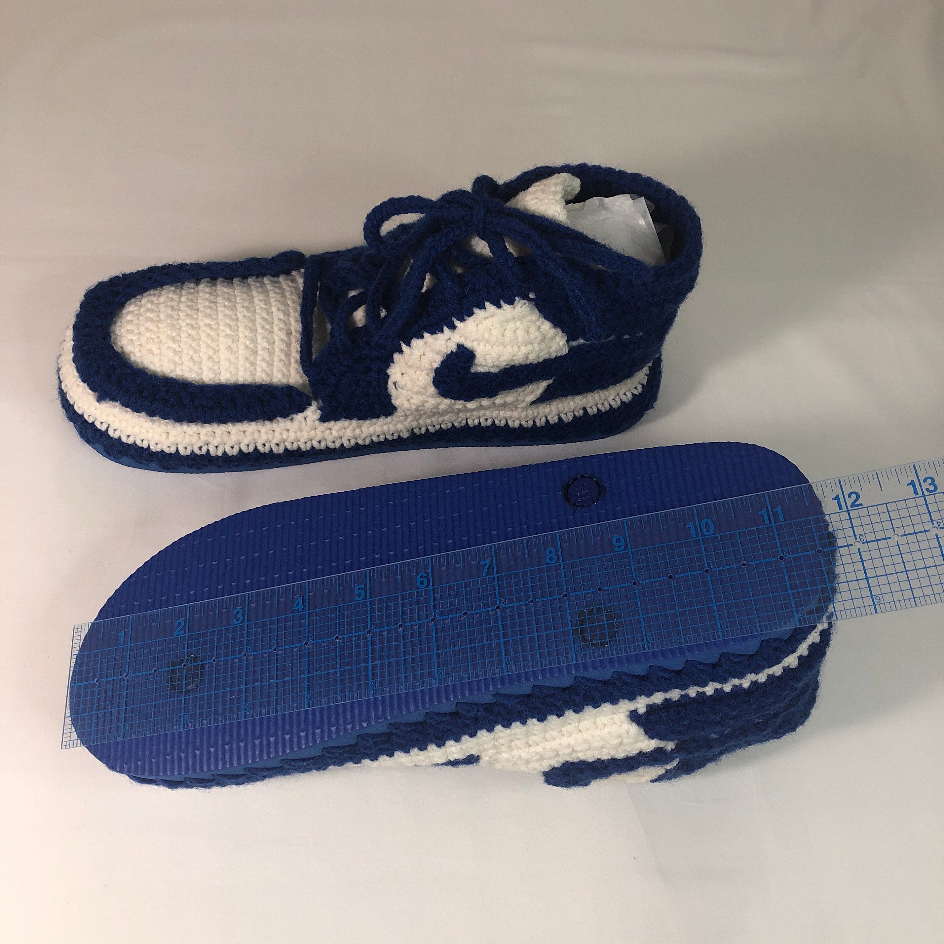 Adult Crochet Nike Air Force 1 on a Flip Flop Sole - Etsy