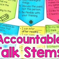 Neutral Partner Talk Sentence Frame Posters - Etsy