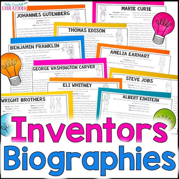 Famous Inventors - Etsy