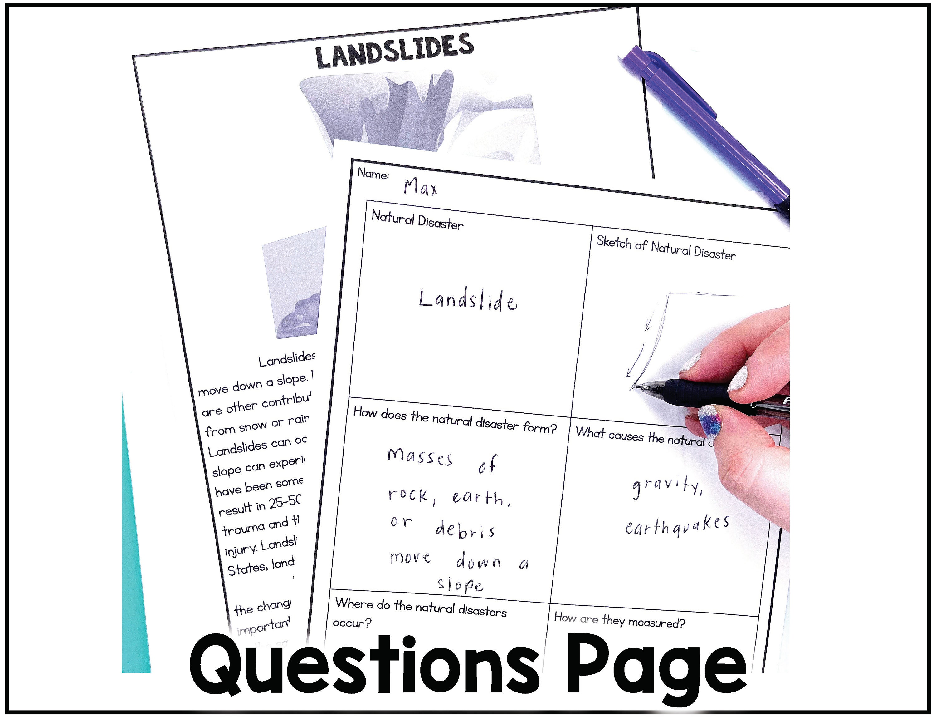 Natural Disaster Activities - Severe Weather Unit - Earth Science ...