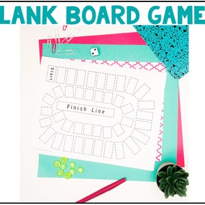 Blank Board Game Templates - Create Board Game Project - Enrichment ...
