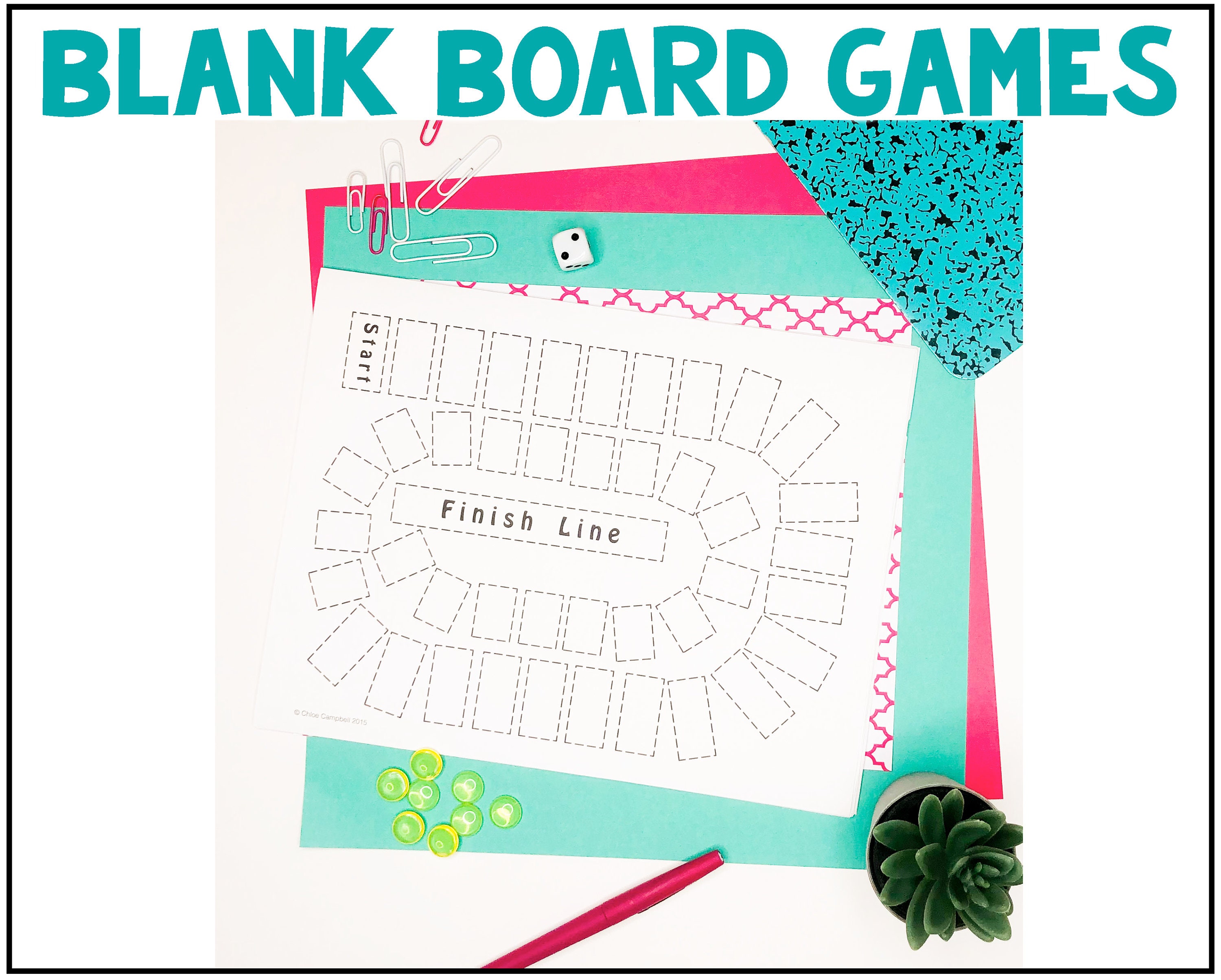Blank Board Game Templates Create Board Game Project Enrichment ...