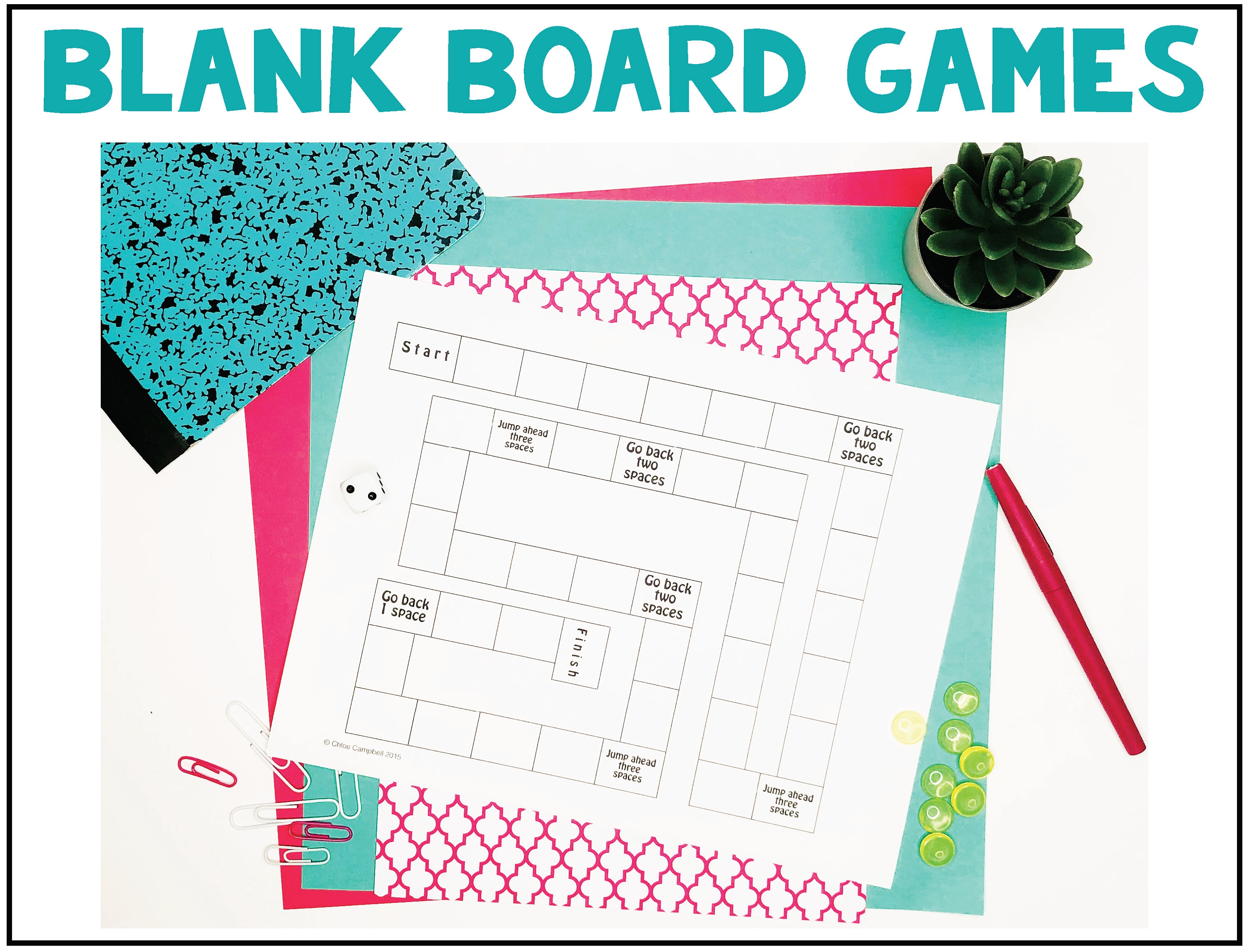 Blank Board Game Templates Create Board Game Project Enrichment ...
