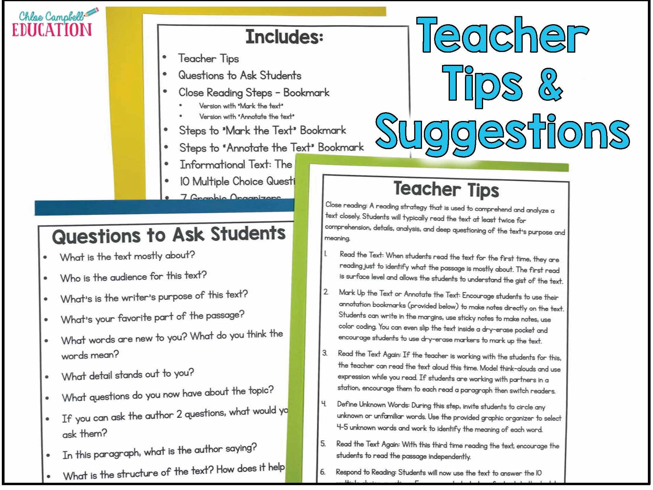 High Interest Close Reading Passages BUNDLE Informational Text Reading ...