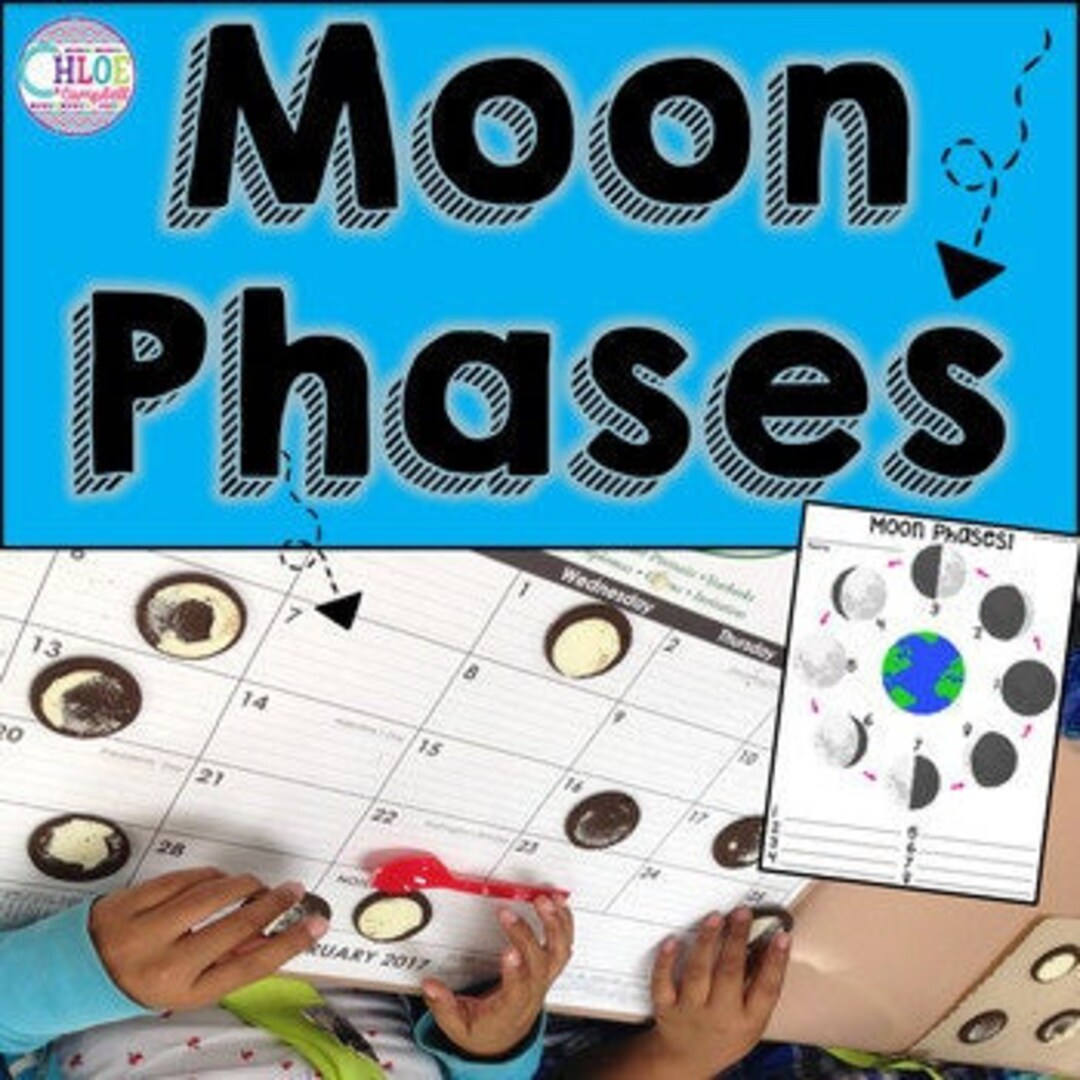 Phases of the Moon Unit and Activities | Lunar Cycle Lessons - Etsy
