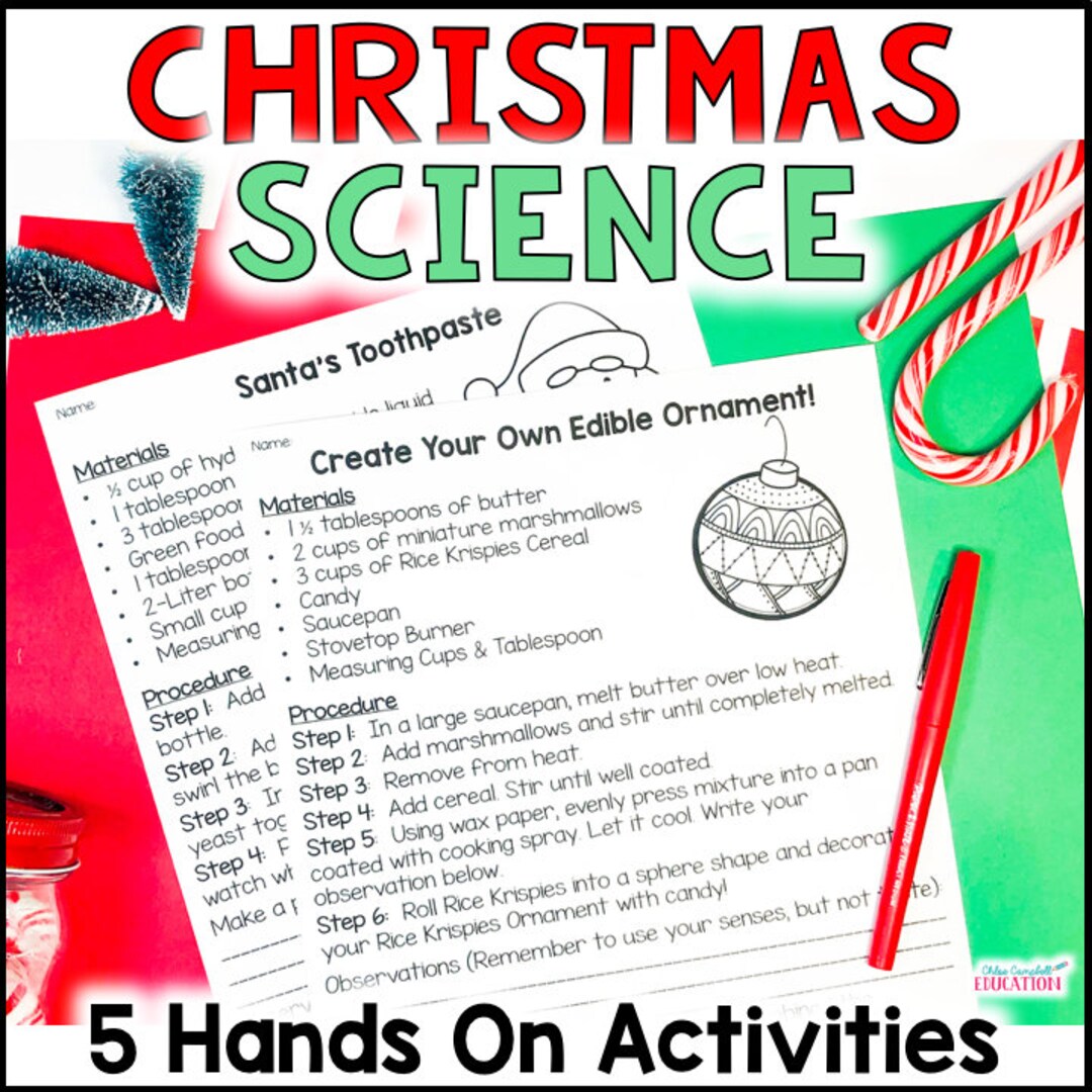 Christmas Science Activities and Experiments - Winter STEM Activities ...