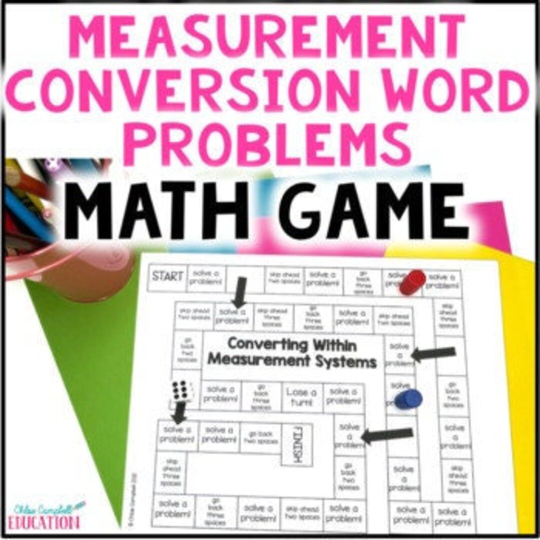 Measurement Conversions 6th Grade | Metric and Customary Units | Word ...