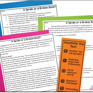 High Interest Close Reading Passages Set 2 Informational Text - Reading ...