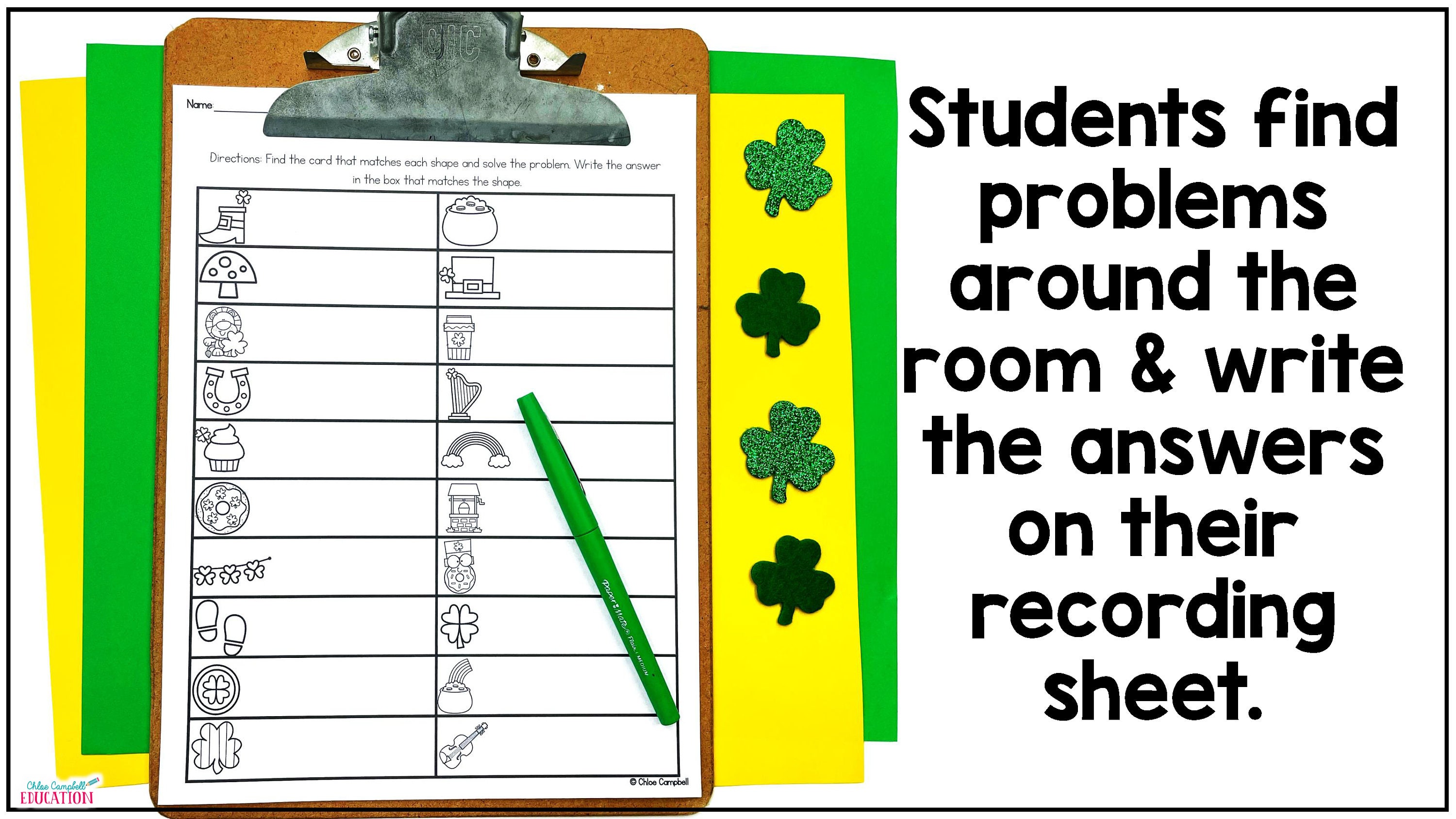 Dividing Fractions Solve the Room Activity St. Patricks Day Math - Etsy