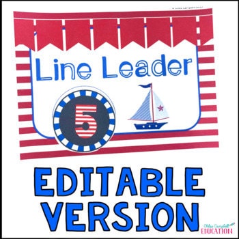 Editable Classroom Jobs | Nautical Theme Classroom Decor | Back to ...