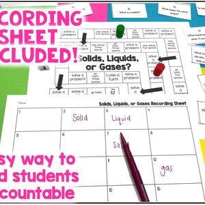 Solids Liquids Gases - States of Matter Science Game - 5th Grade ...