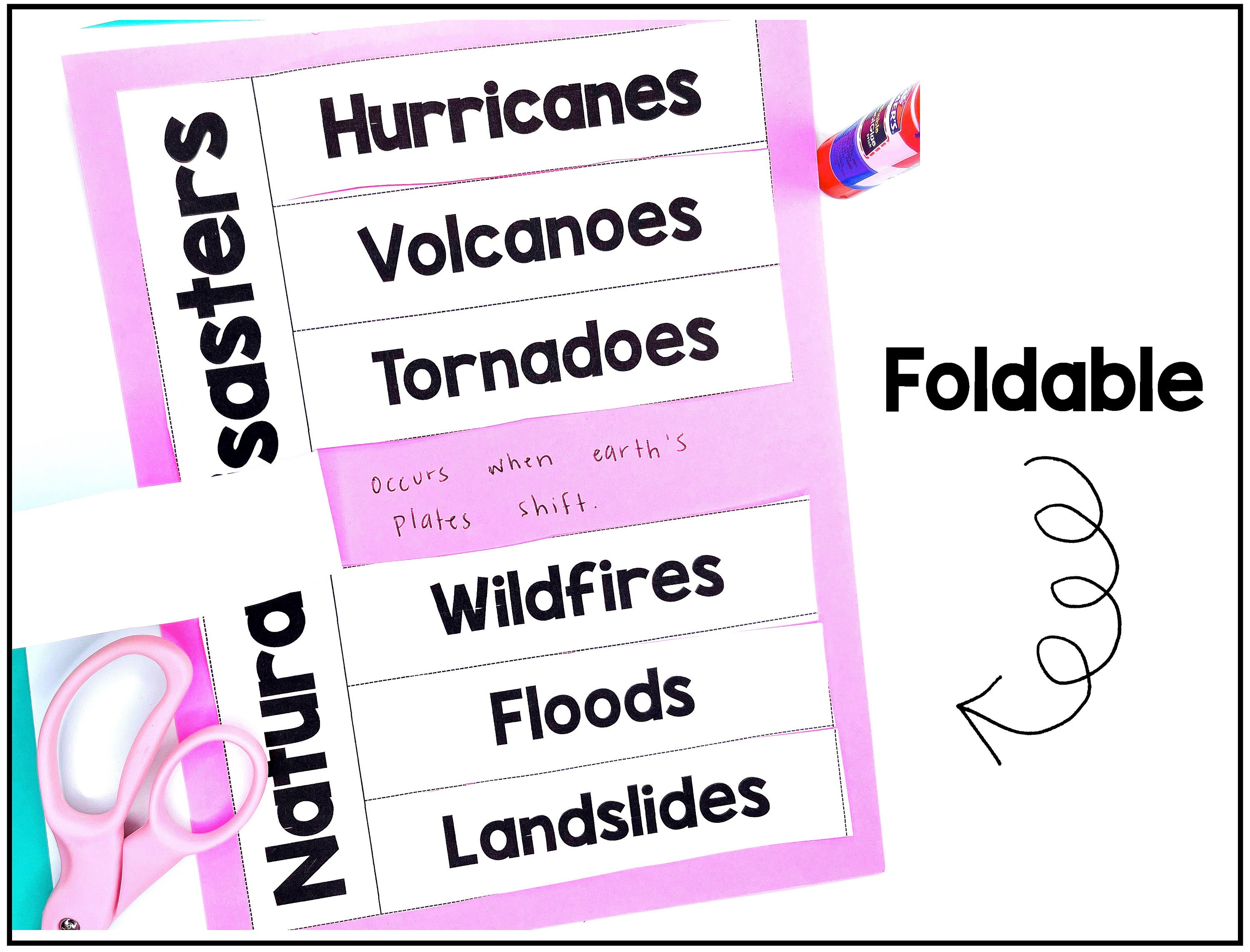 Natural Disaster Activities Severe Weather Unit Earth Science ...