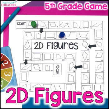 Classifying Quadrilaterals Game Identify 2D Shapes Activity 5th Grade ...