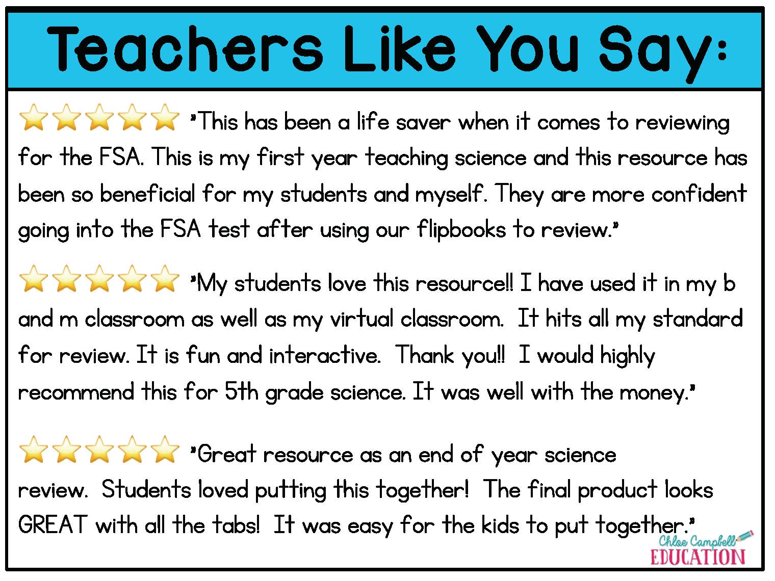 5th Grade Science Review Flip Book - Science Vocabulary - Florida ...