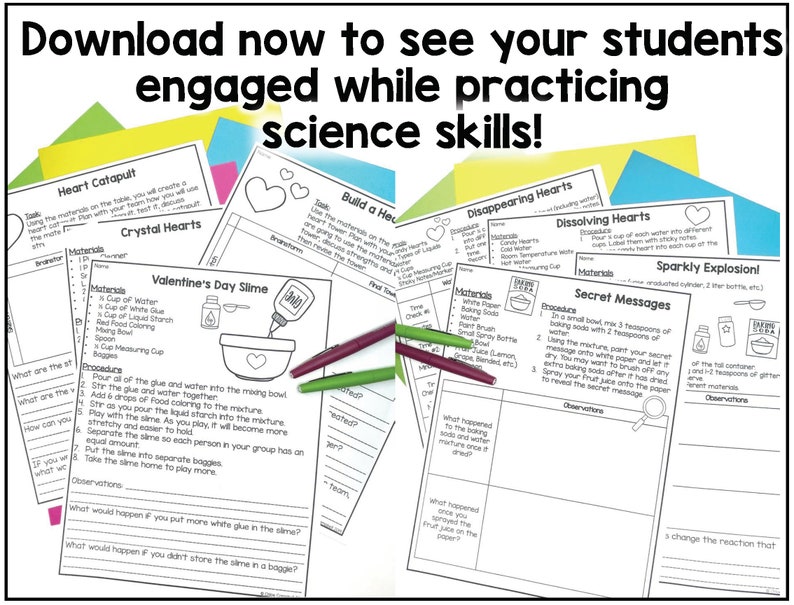 Valentine's Day Science Activities and Experiments - February STEM ...