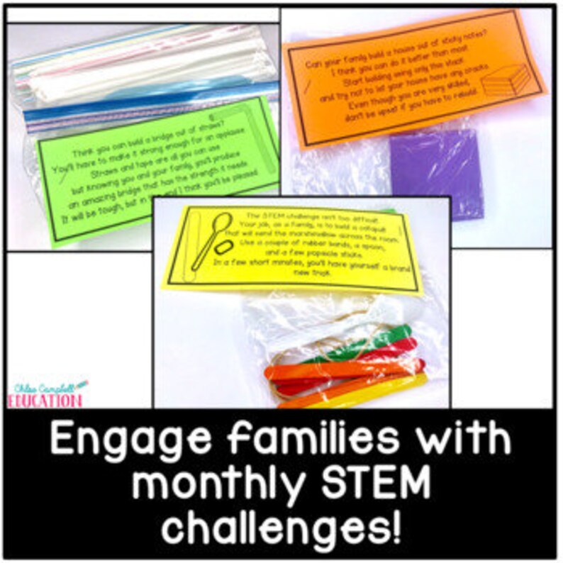 STEM Activities - Take Home STEM Challenges in a Bag - Etsy