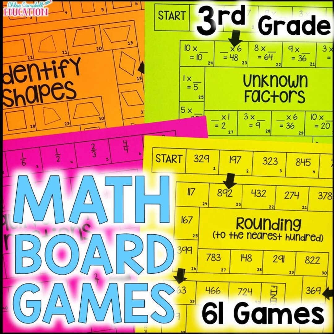 Homeschool 3rd Grade Math Centers For The Entire Year 61 Etsy Homeschool 3rd Grade Math Centers For The Entire Year 61 Etsy