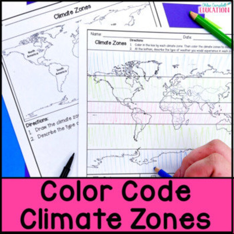 Climate Activities - Weather and Climate Zones - Polar Tropical ...