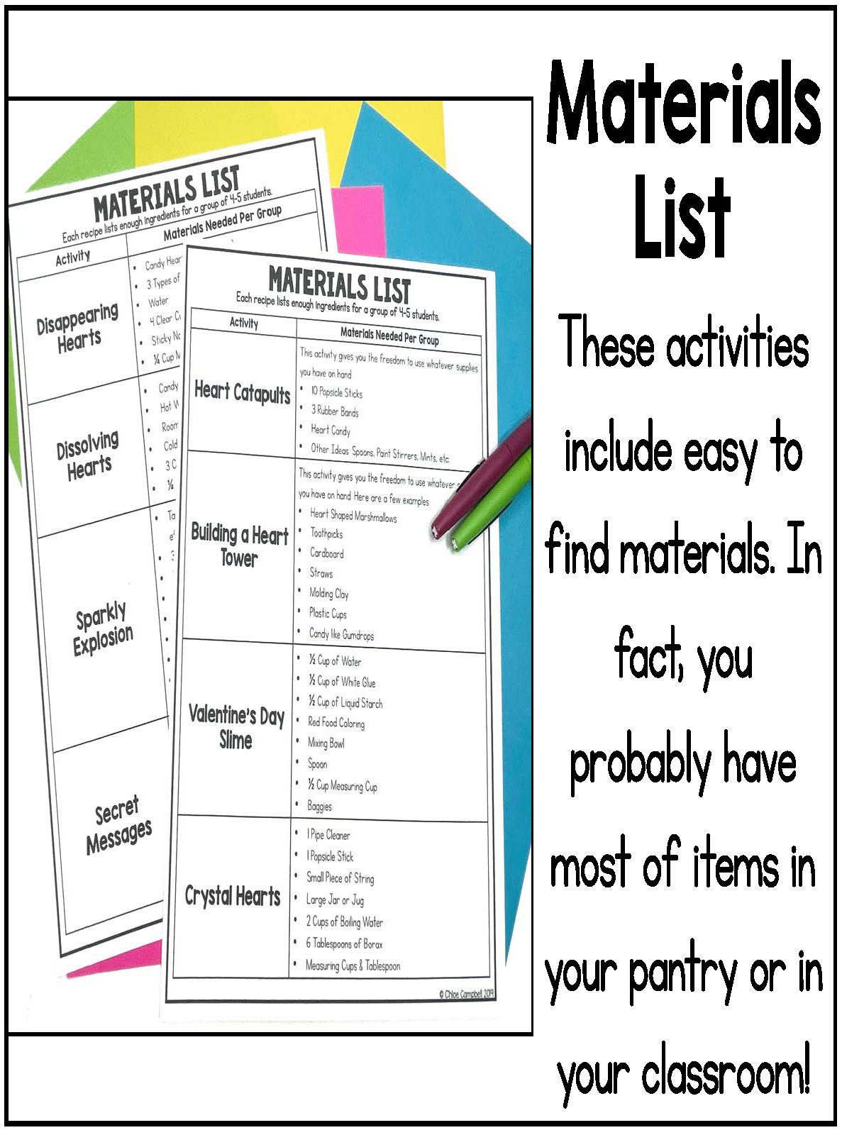 Valentine's Day Science Activities and Experiments - February STEM ...
