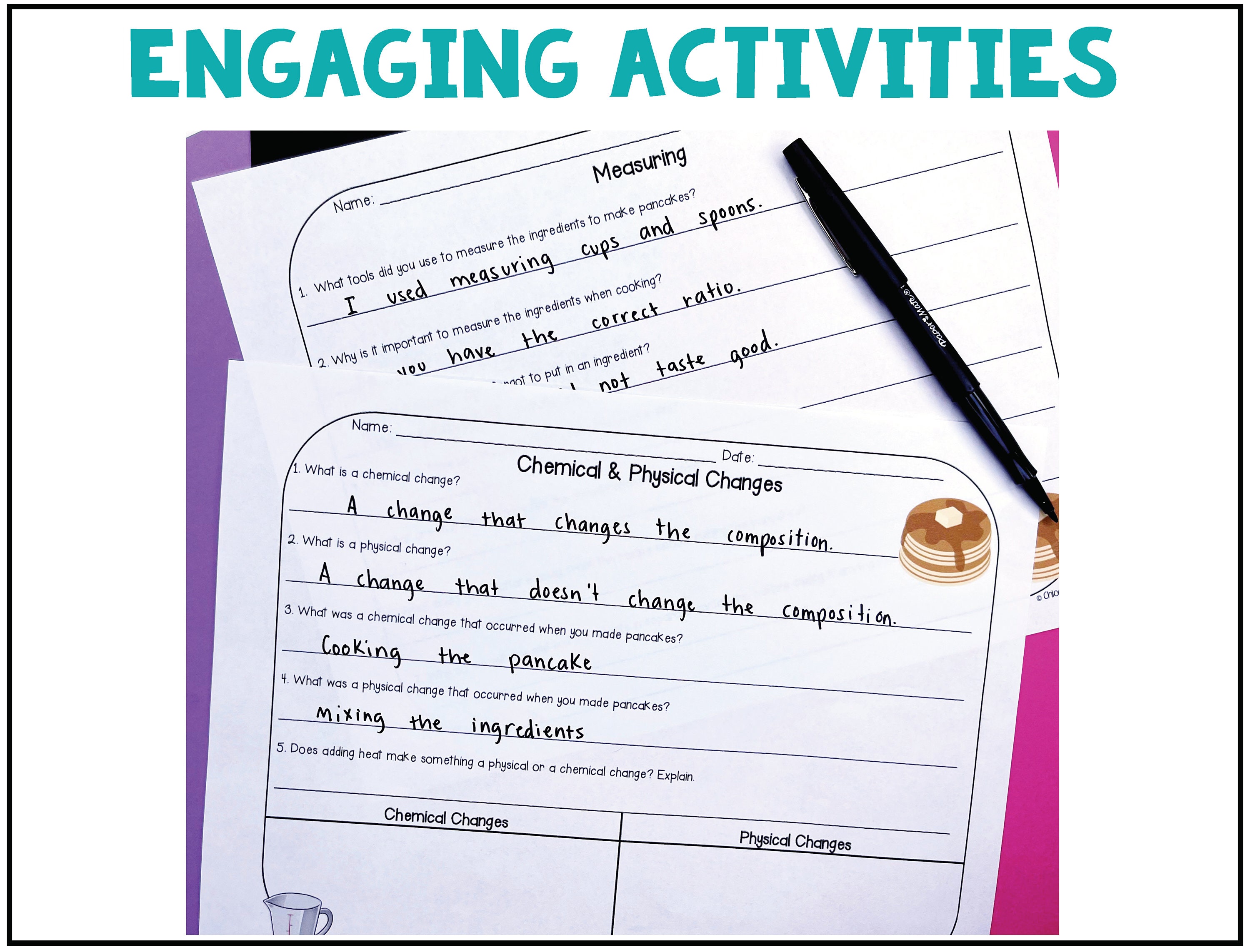 Pancake Day Activities Cooking Math Project Physical and Chemical ...