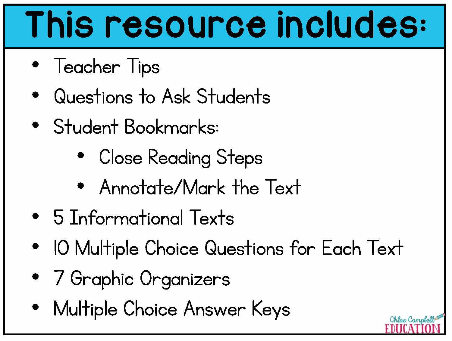 High Interest Close Reading Passages BUNDLE Informational Text Reading ...