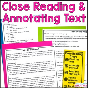 High Interest Close Reading Passages BUNDLE Informational Text ...