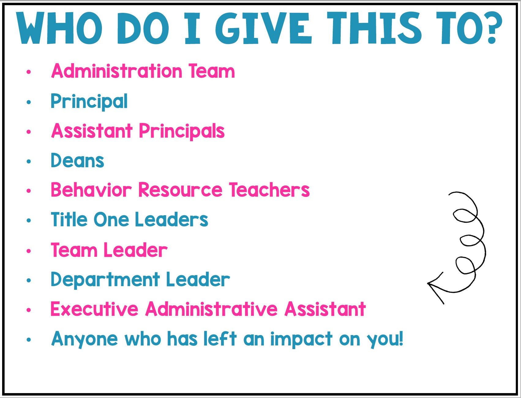 Administration Appreciation Gift Tags | Boss Thank You Notes ...