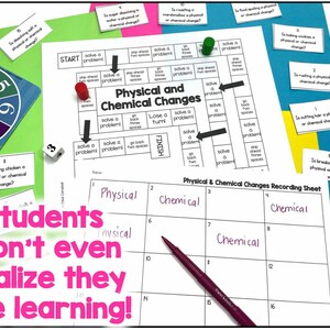 Physical and Chemical Changes Science Game - 5th Grade Science ...