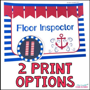 Editable Classroom Jobs | Nautical Theme Classroom Decor | Back to ...