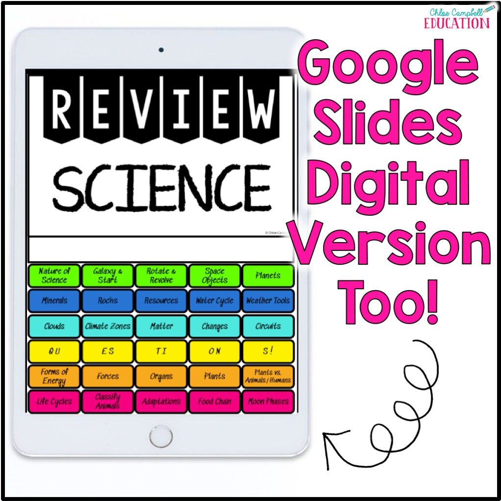 5th Grade Science Review Flip Book - Science Vocabulary - Florida ...