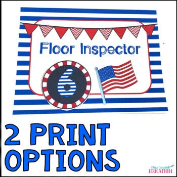 Editable Classroom Jobs Chart Patriotic Themed Classroom Decor - Etsy