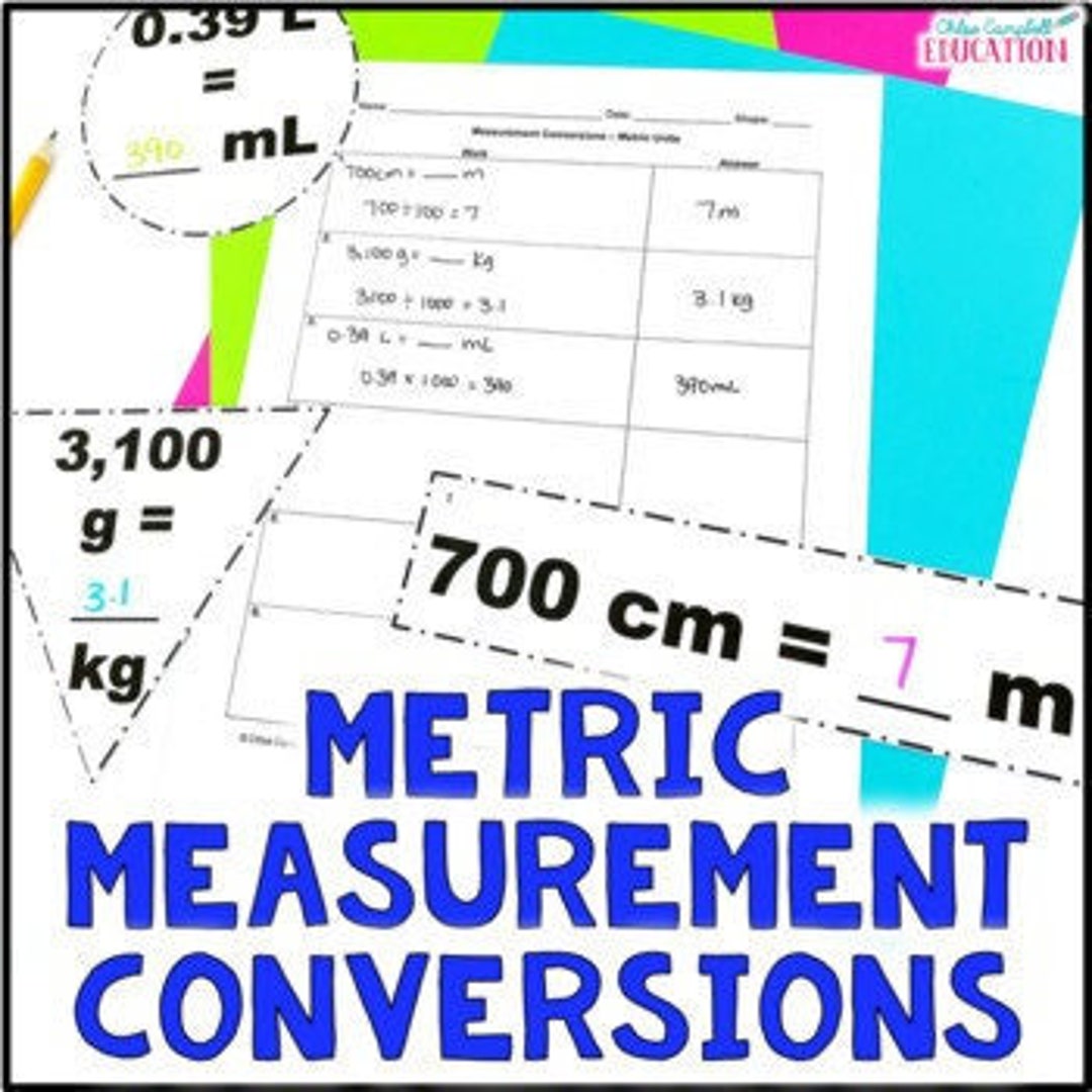 Measurement Conversion Metric Units Leveled Problems | Differentiated ...