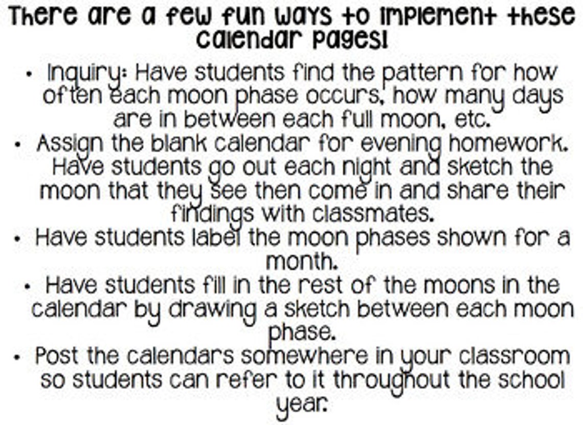 Phases of the Moon Unit and Activities | Lunar Cycle Lessons - Etsy