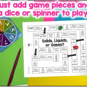 Solids Liquids Gases - States of Matter Science Game - 5th Grade ...